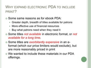 Adding PDA for Print? Consider Your Options for Implementation | PPTX | Technology & Computing