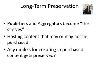 Levine-Clark, Michael and Rebecca Seger, “Reaching Sustainable Models ...