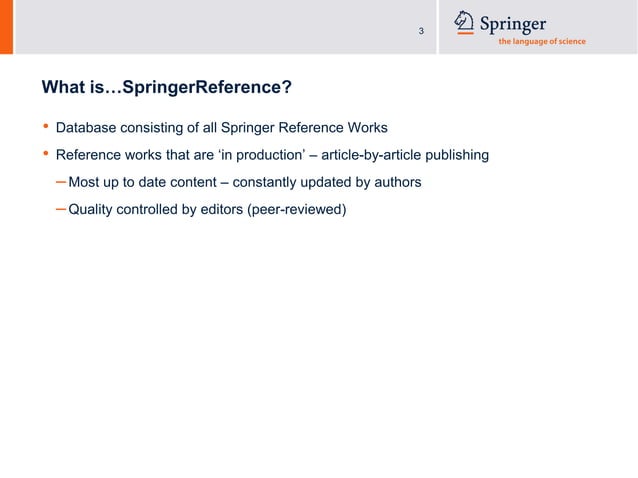 Springer Reference | PPT