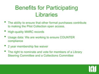 Knowledge Unlatched One Year On | PPT