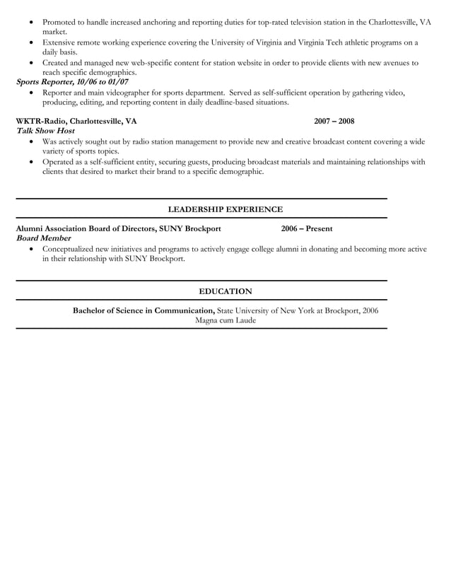 Charles Wade Resume | DOC | Technology & Computing