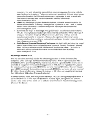 Comverge Investment Analysis | PDF