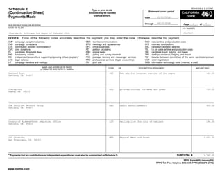 Charles Williams FPPC Form 460 1-1-14 to 6-30-14 | PPT