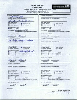 Charles Williams FPPC Form 700 | PDF