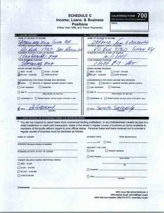 Charles Williams FPPC Form 700 | PDF