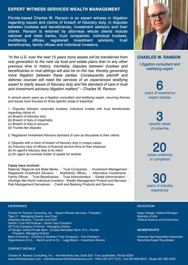 Charles W Ranson profile | PDF