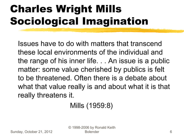 Charles wright mills | PPT | Politics