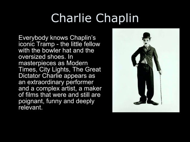 Charlie Chaplin | PPT | Comedy | Genres