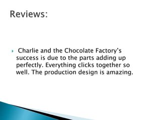 charlie & the chocolate factory | PPTX