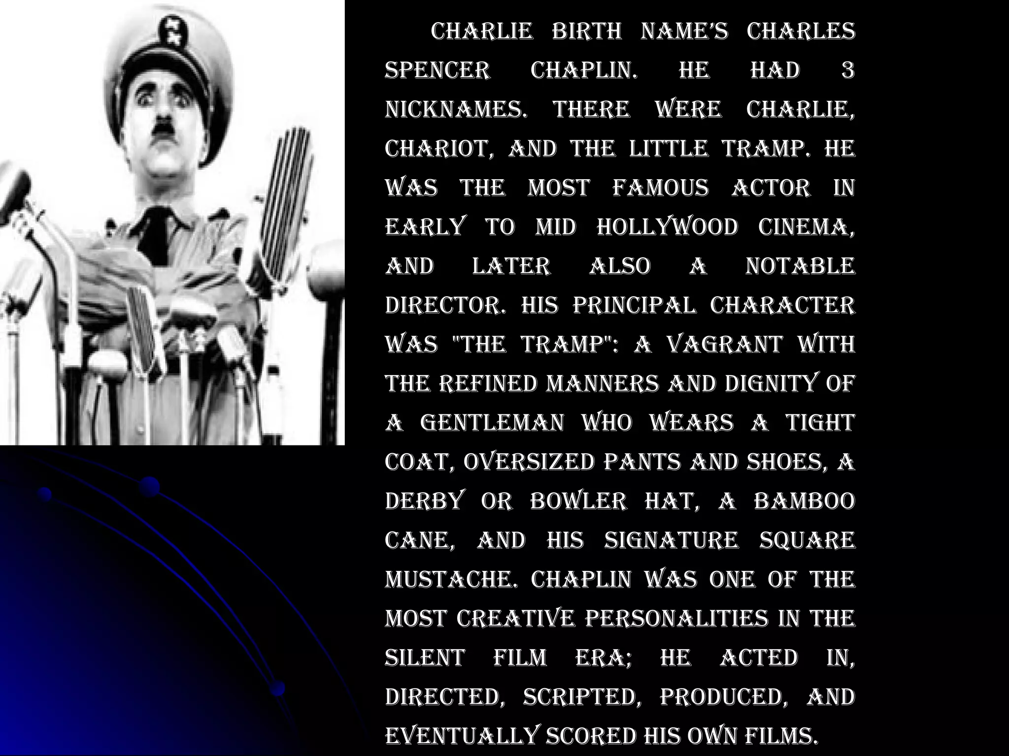 Charlie chaplin-biography | PPT