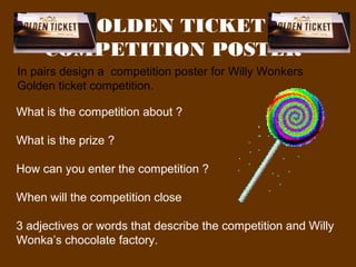 Charlie and chocolate factory - Chapter 5 | PPT