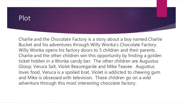 Charlie and the chocolate factory digital story example