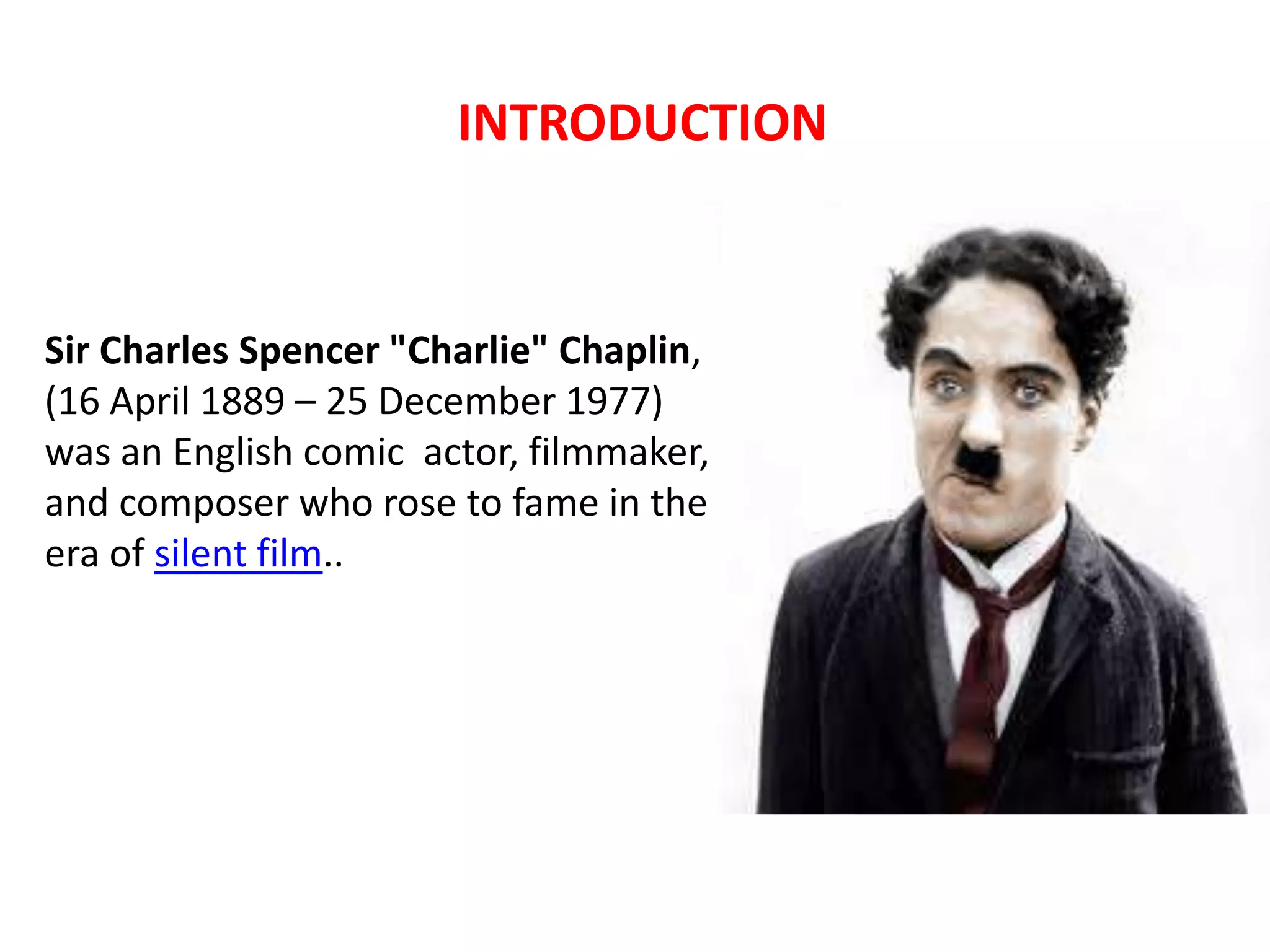 Charlie chaplin | PPTX