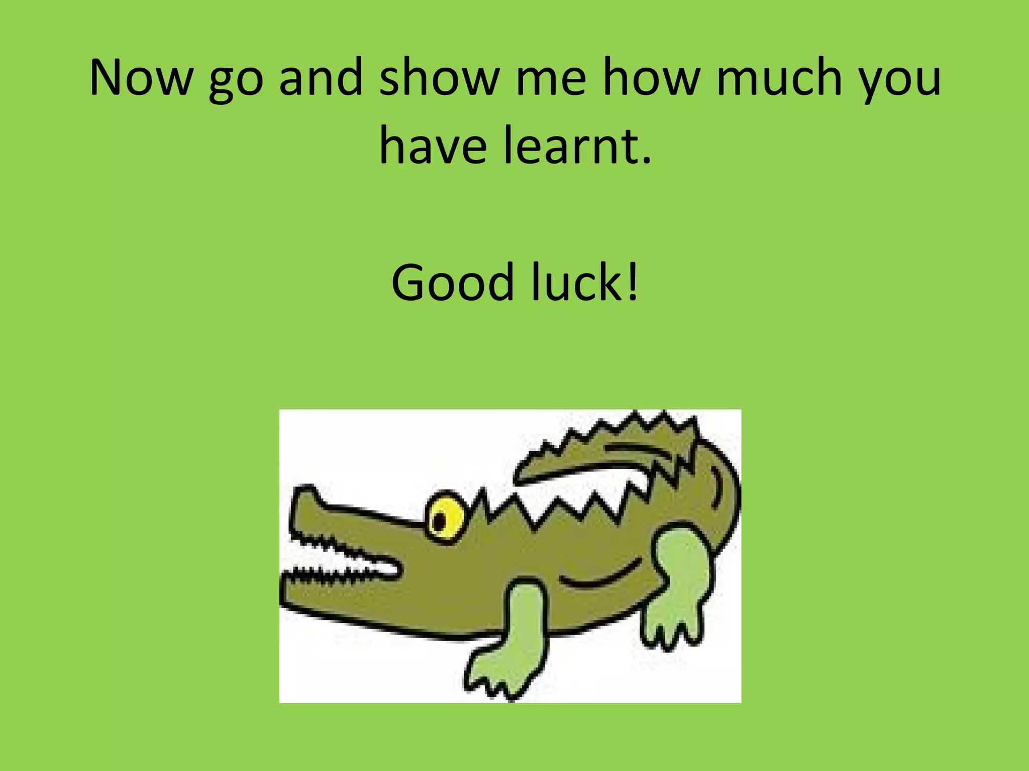 Charlie crocodile | PPT