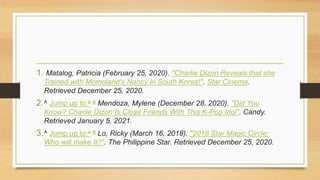 Charlie Dizon Biography, Early Life, Career, Filmography.pptx