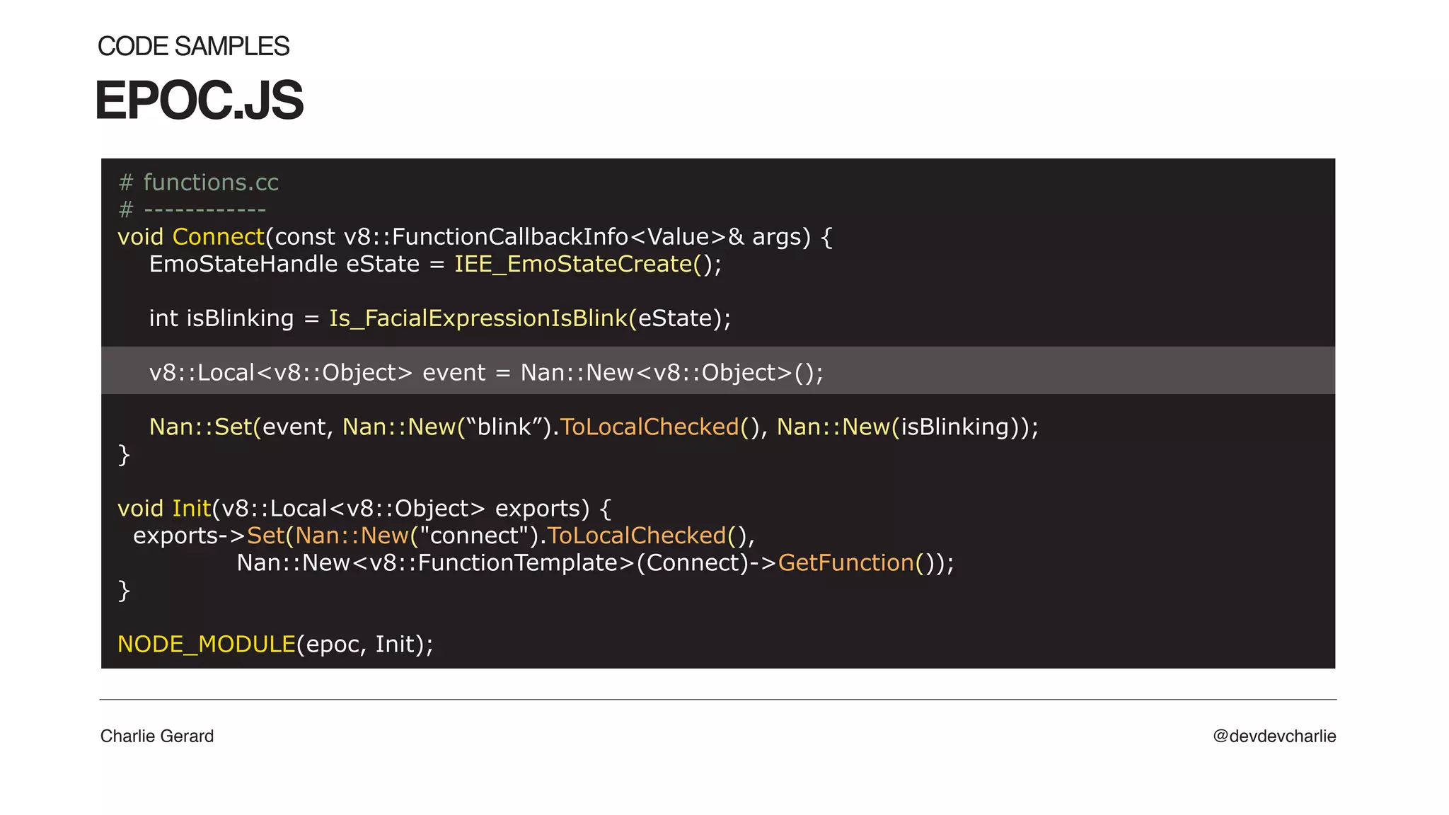 Charlie Gerard- Mind Control in Javascript (Evolution) | PPT