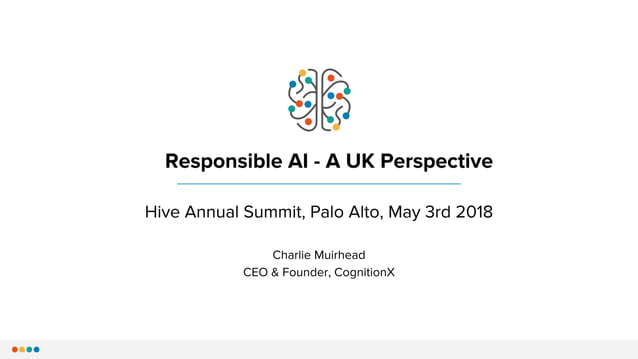 "Responsible AI", by Charlie Muirhead | PPT