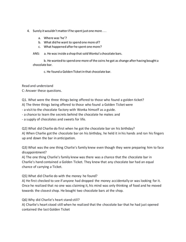 Charlie notes | DOCX | Desserts and Baking | Food & Drink