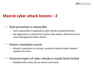 Maersk Notpetya Crisis Response Case Study | PDF
