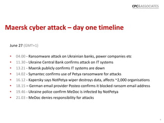 Maersk Notpetya Crisis Response Case Study | PDF