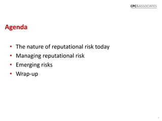 Risky Business: The Whys and Hows of Effective Reputational Risk ...