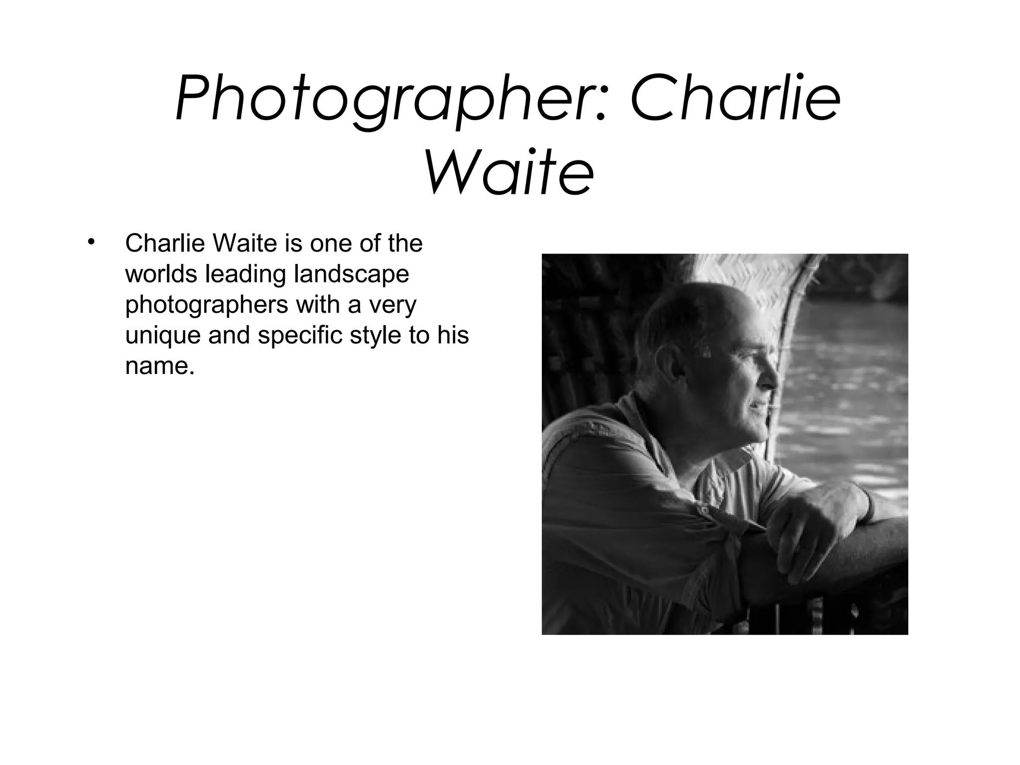 Charlie waite photographer | PPT