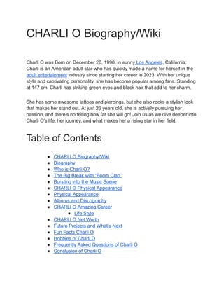CHARLI O height,networth and BiographyWiki.pdf