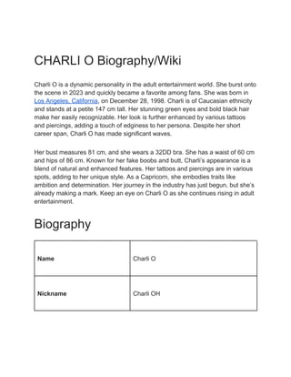 CHARLI O height,networth and BiographyWiki.pdf