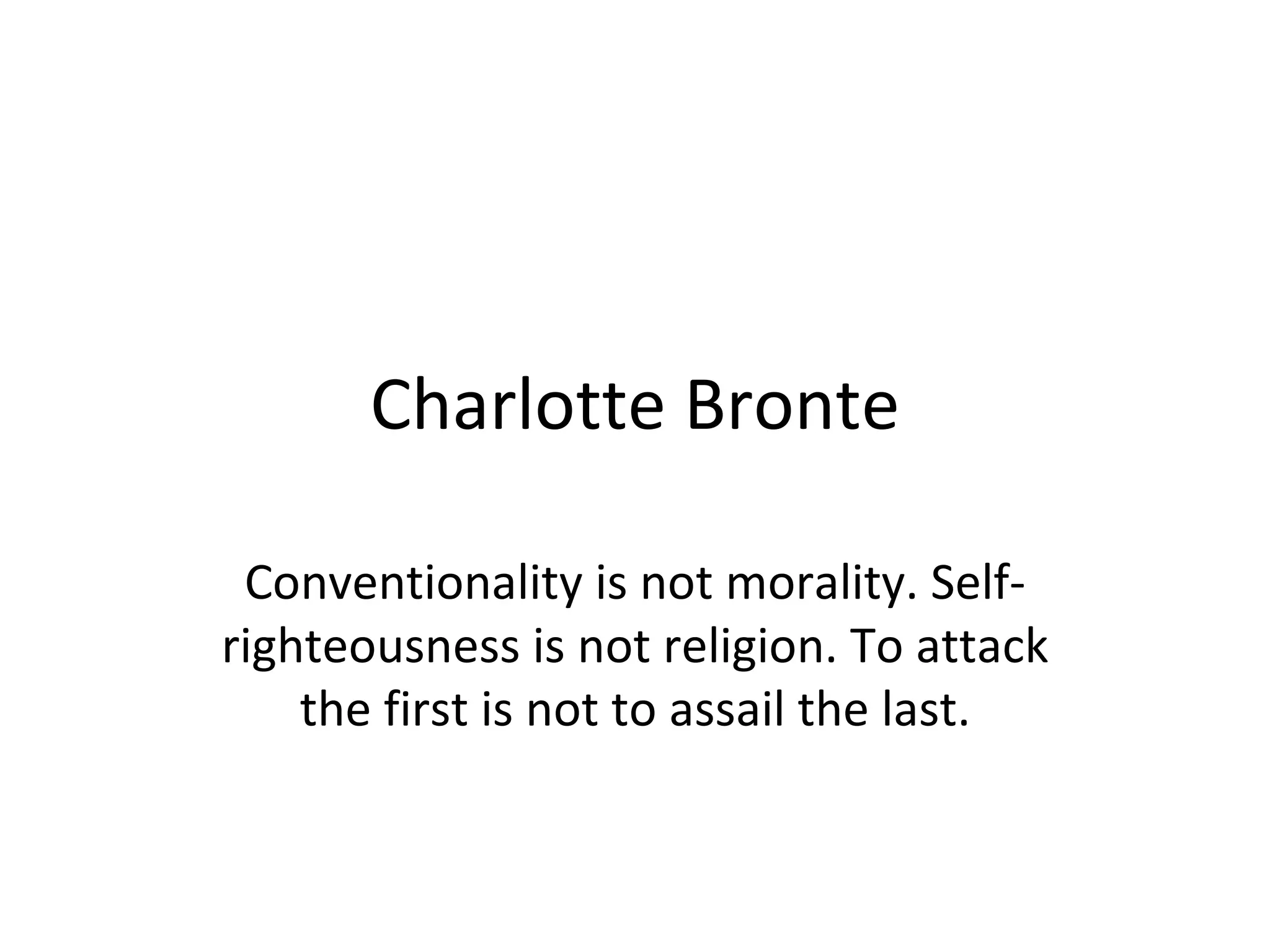 Charlotte Bronte | PPT