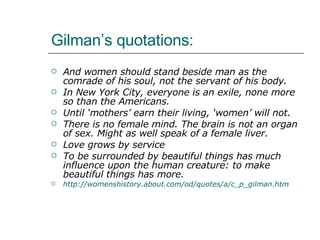Charlotte Perkins Gilman | PPT