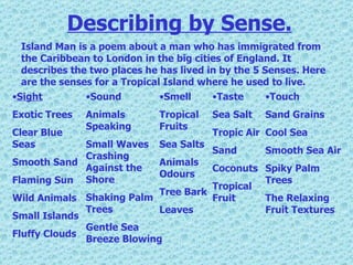 Charlotte and jasmine's island man presentatrion | PPT