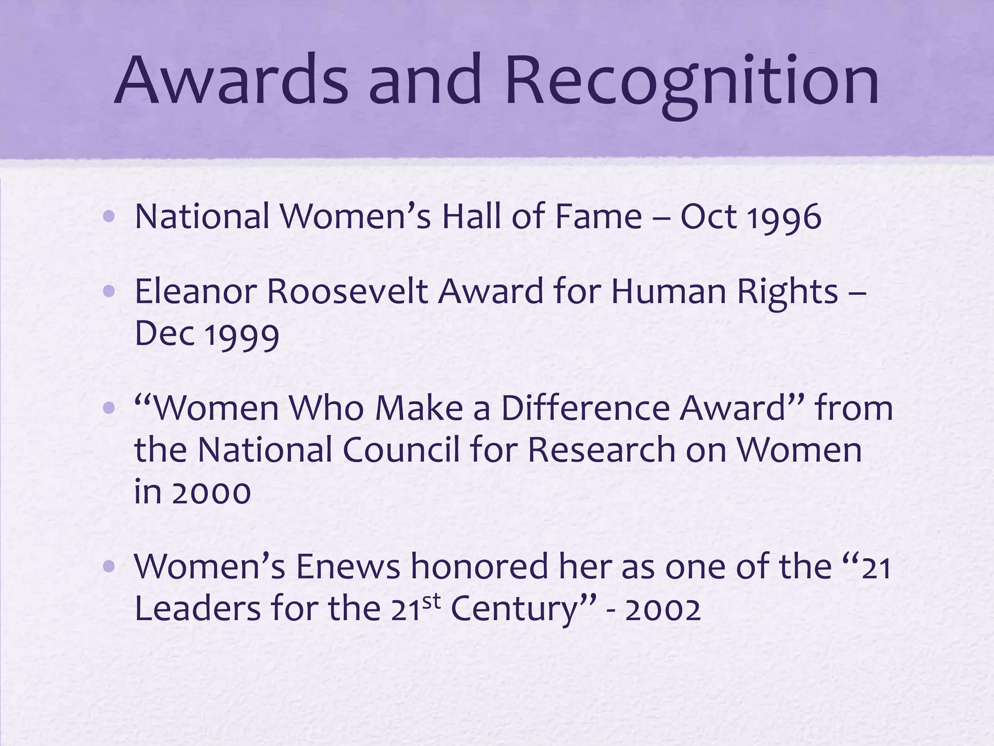 Charlotte Ann Bunch | PPT