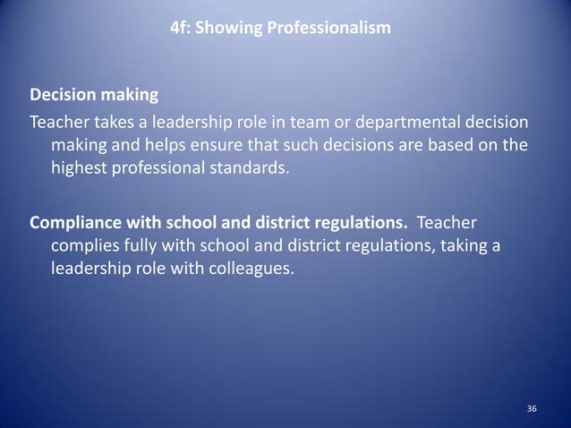 Charlotte Danielson Framework PP | PPTX | Professional School ...