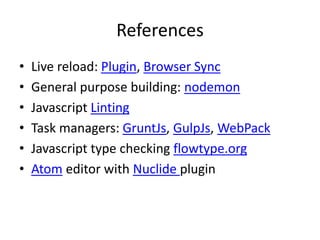 Live development & tools | PPTX | Web Development | Internet