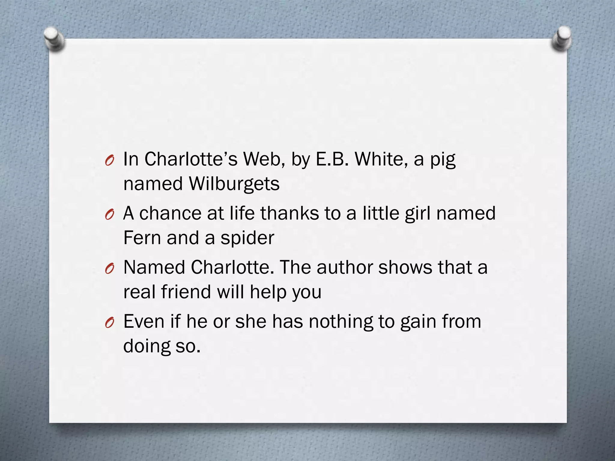 Charlotte’s web | PPTX