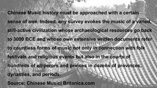 China's Music and Dance | PPTX