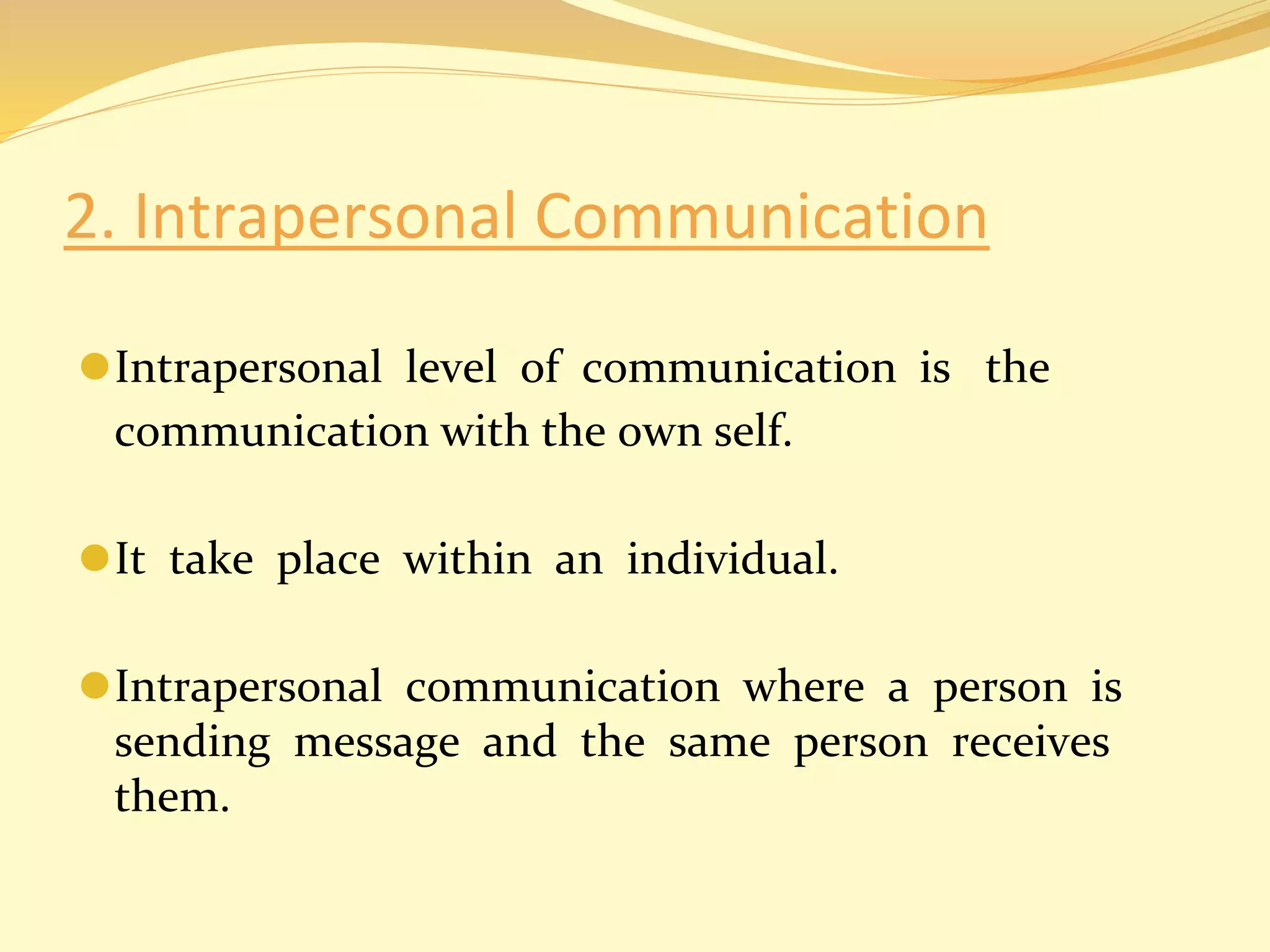 Levels of communication | PPTX