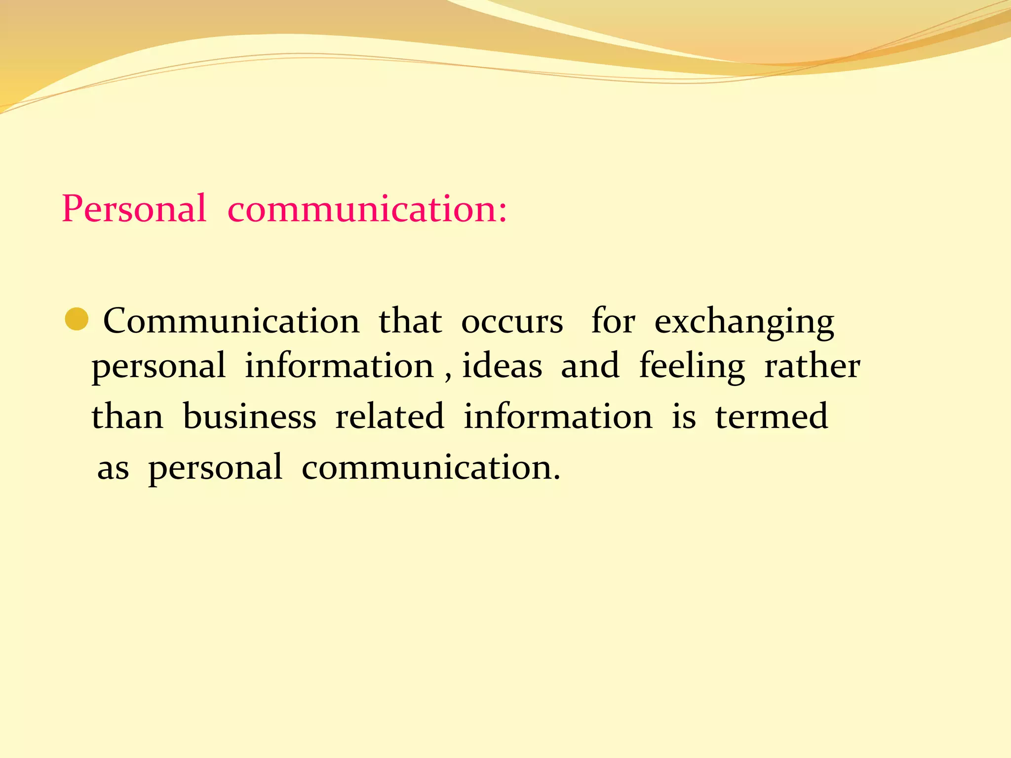 Levels of communication | PPTX