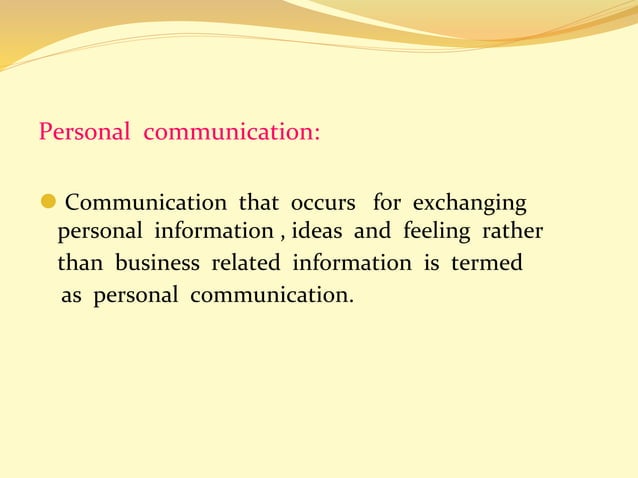Levels of communication | PPTX