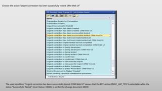 Charm workflow for urgent changes while adding node | PPTX