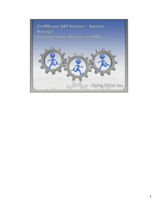 ChaRM your SAP Solution - Solution Manager Benefits and ROI | PDF