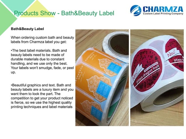Catalogue about Charmza Label | PPT