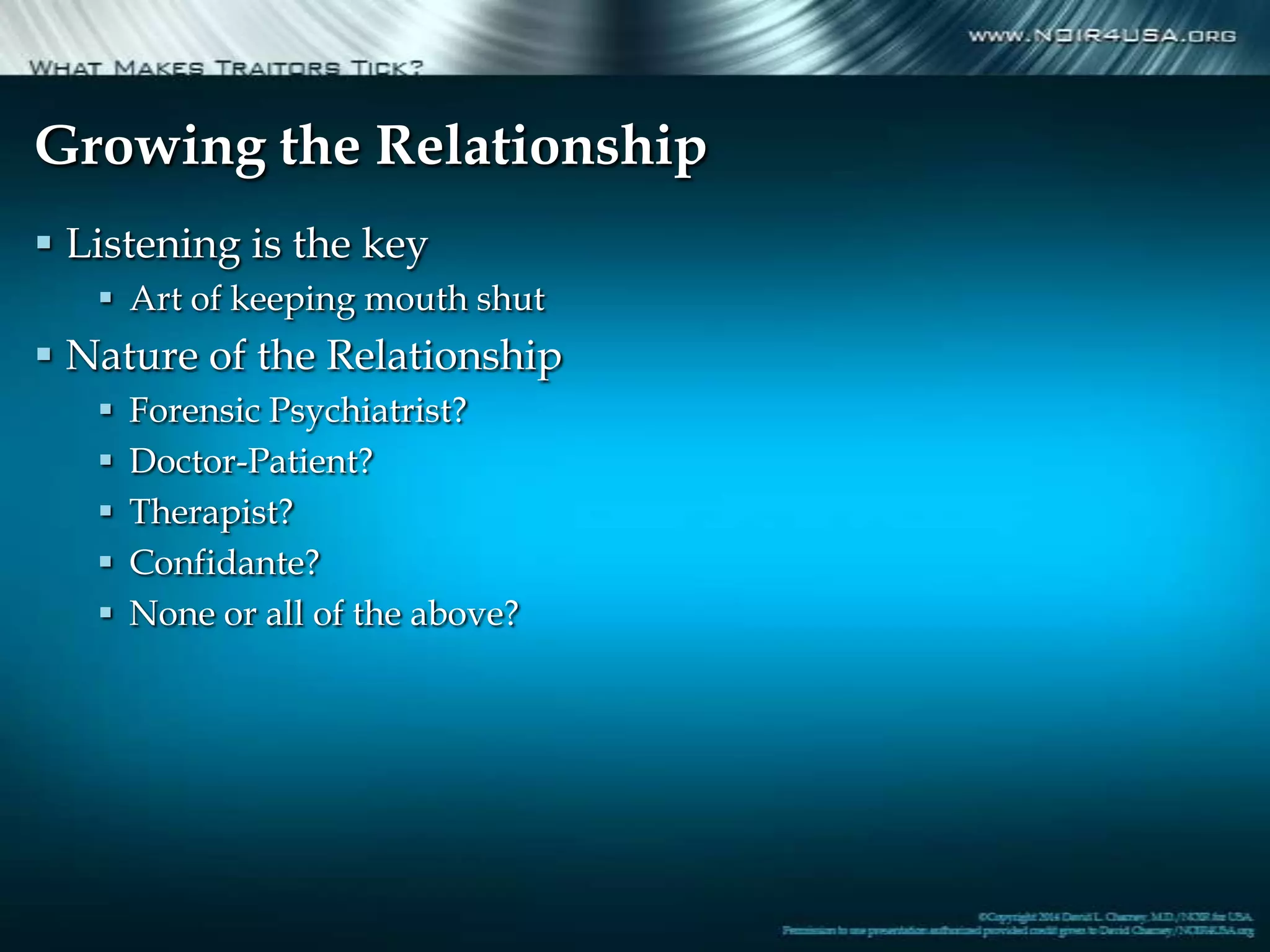 What Makes Traitors Tick - True Psychology of the Insider Spy, by David ...