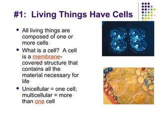 Char of lv things & necess of life | PPT