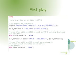 Character sets and iconv | PPT