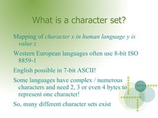 Character sets and iconv | PPT