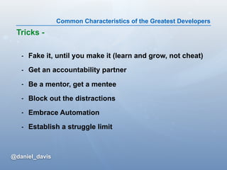 Common Characteristics of the Greatest Developers | PDF | Programming ...