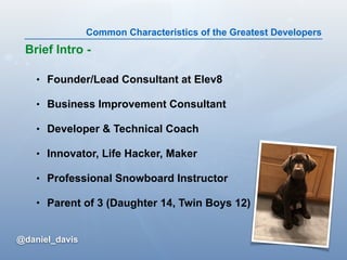 Common Characteristics of the Greatest Developers | PDF | Programming ...
