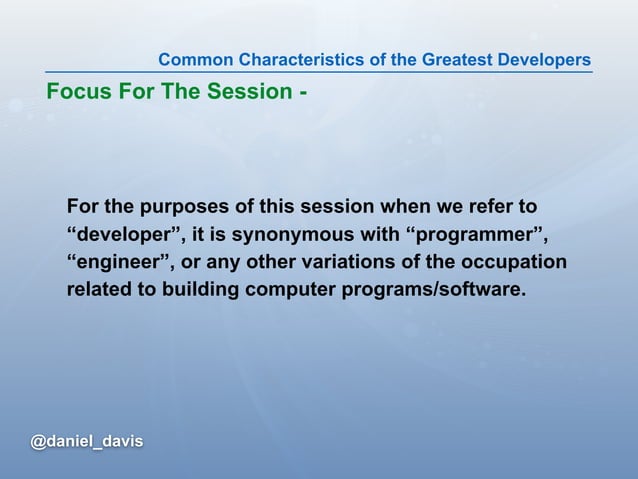 Common Characteristics of the Greatest Developers | PDF | Programming ...