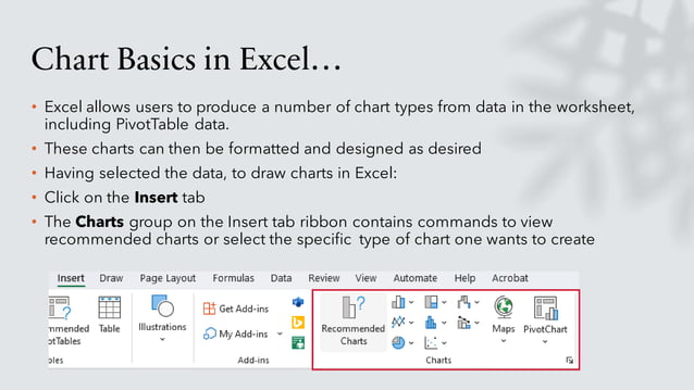 Basics of Creating Graphs / Charts using Microsoft Excel | PDF | Technology & Computing